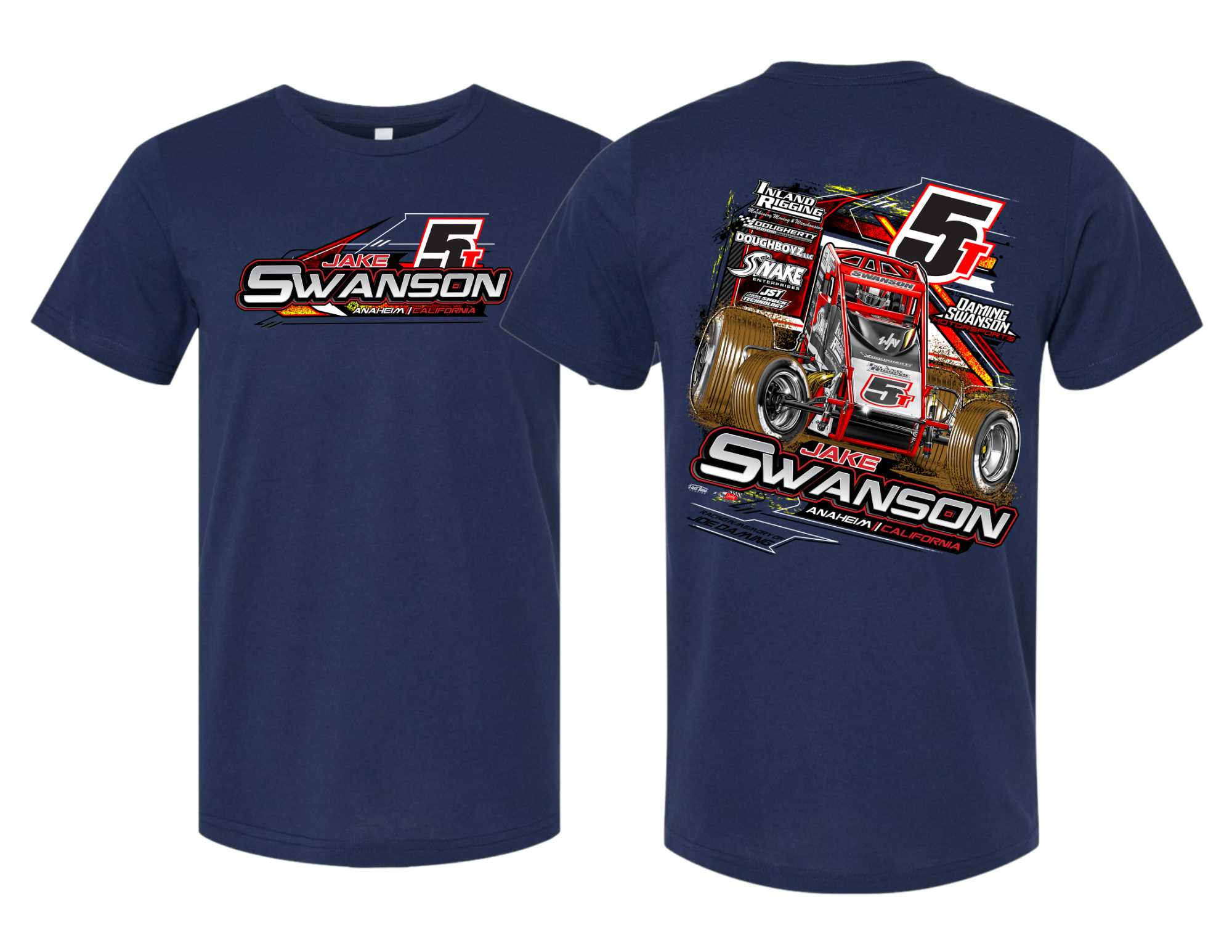 5T DMS Tee - Navy – Jake Swanson