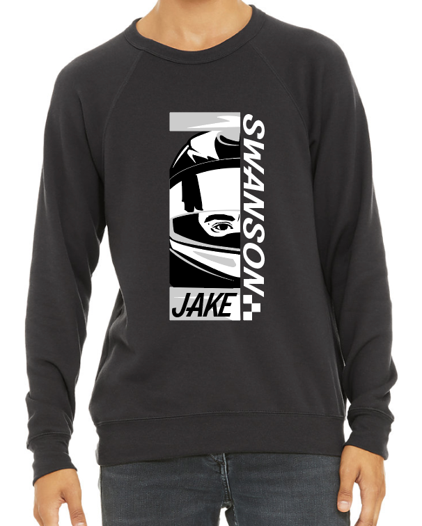 Visor Views Crewneck - Grey and Black – Jake Swanson
